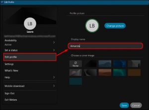 How to Change your Display Name in Webex