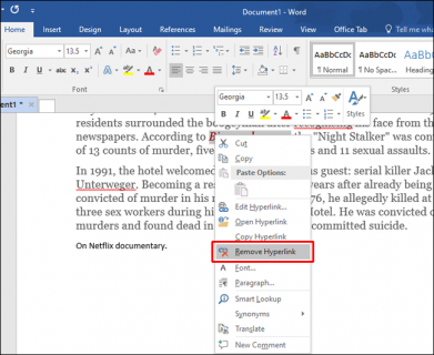 How to Change the Color of Links in a Word Doc