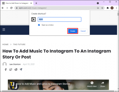 How to Create a Chrome Shortcut