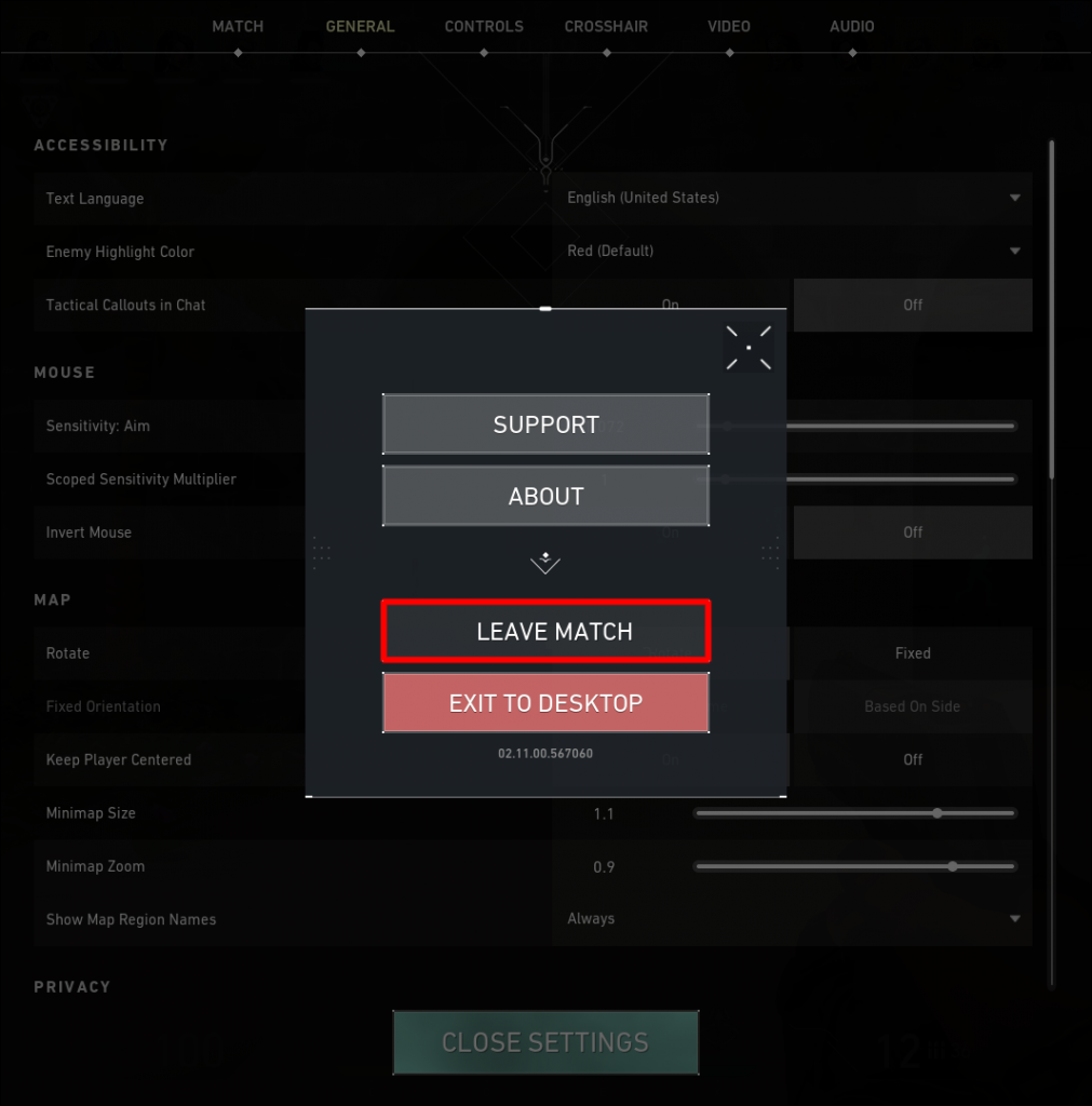 How to Leave the Game in Valorant