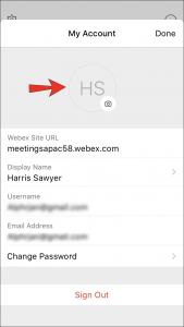 How To Change Profile Picture in Webex