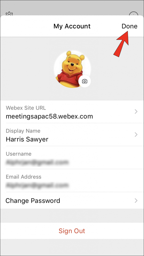 How To Change Profile Picture in Webex