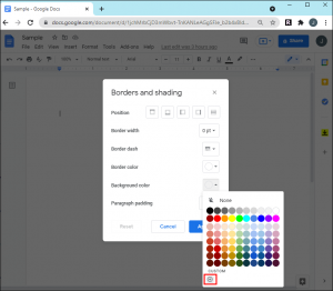 How To Remove a Background Color in Google Docs