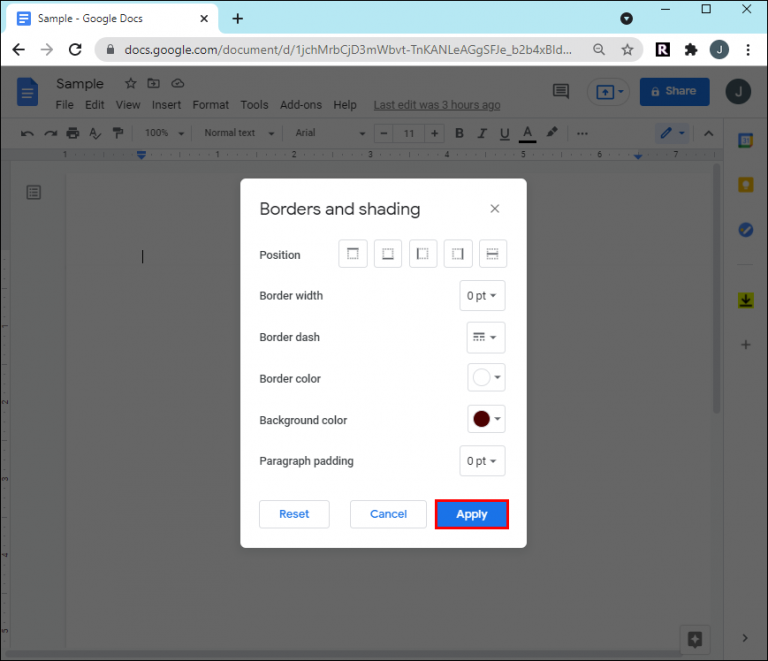 How To Remove a Background Color in Google Docs