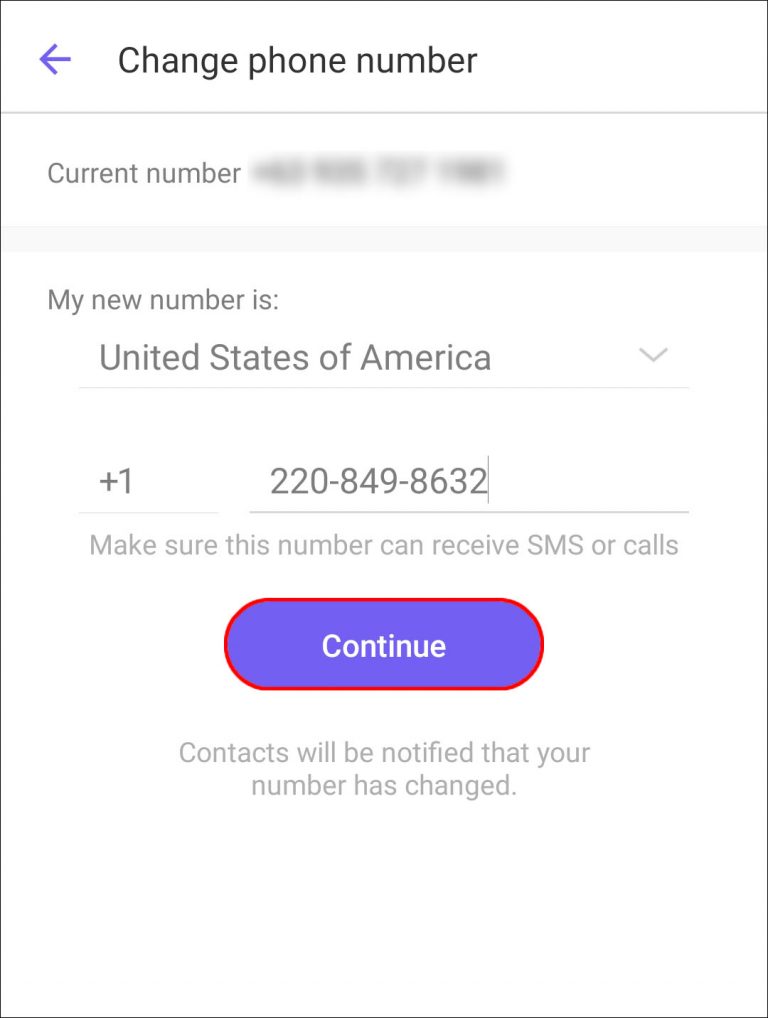 How To Change your Phone Number in Viber