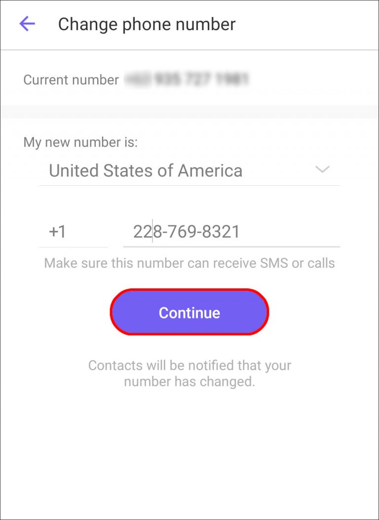 How To Change your Phone Number in Viber