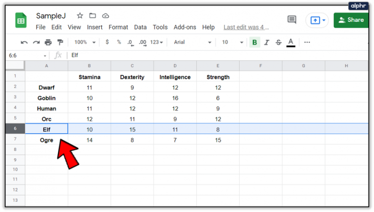 How To Swap Two Rows in Google Sheets