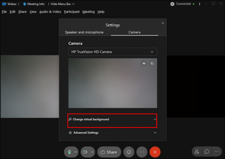 How To Change the Background in Webex