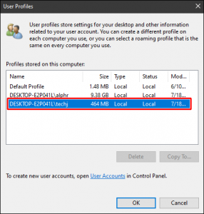 How to Delete a User Profile in Windows 10