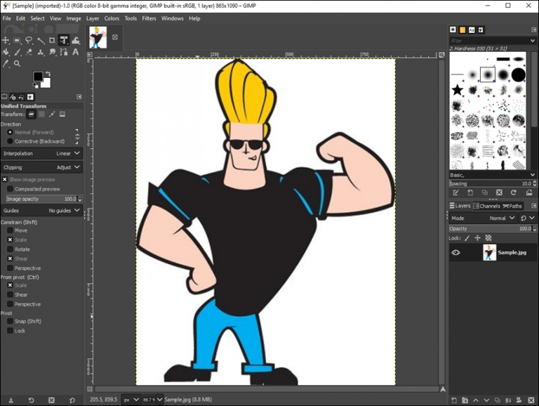 How to Resize an Image in Gimp