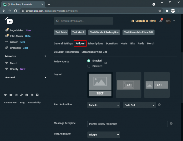 How to Add Alerts to a Live Stream on Twitch