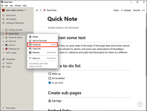 How to Copy a Table in Notion