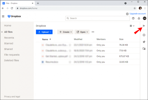How to View the File Size in Dropbox