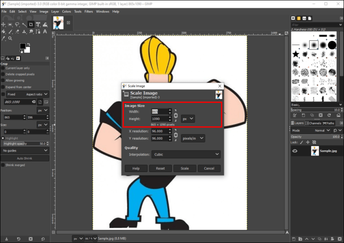 How To Resize An Image In Gimp