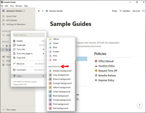 How to Change the Background Color in Notion