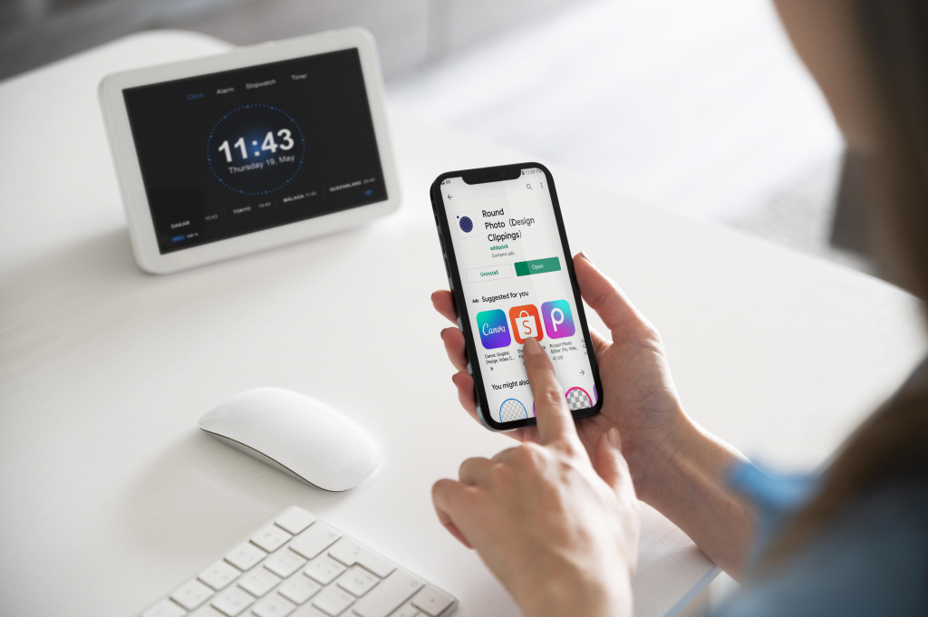 How to Make a Picture Round on the iPhone