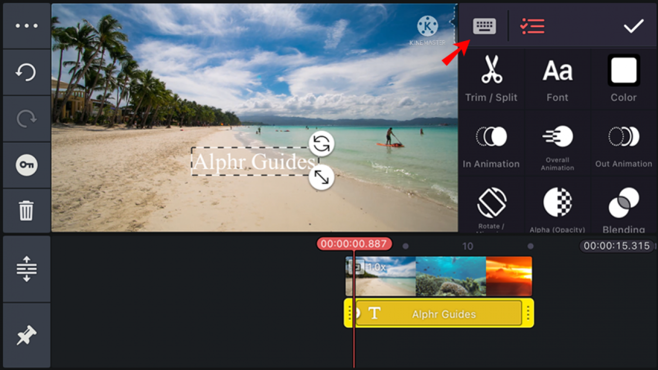 How to Add Text in Kinemaster