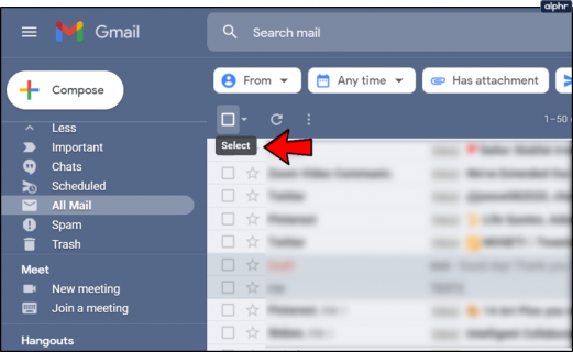 How to Select All Emails in Gmail