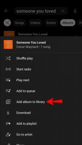 How to Add or Remove Songs from the Library in YouTube Music