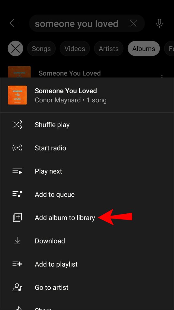 How to Add or Remove Songs from the Library in YouTube Music