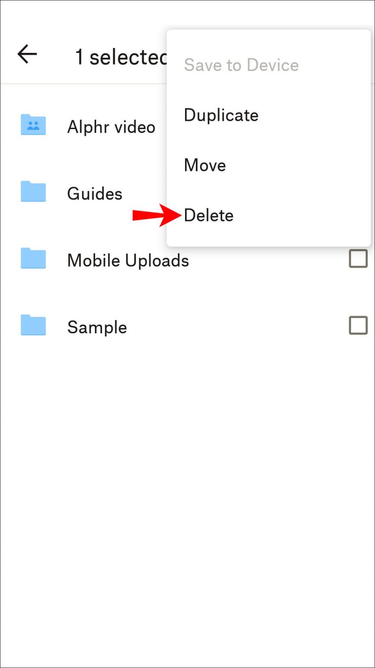 How to Delete a Folder in Dropbox