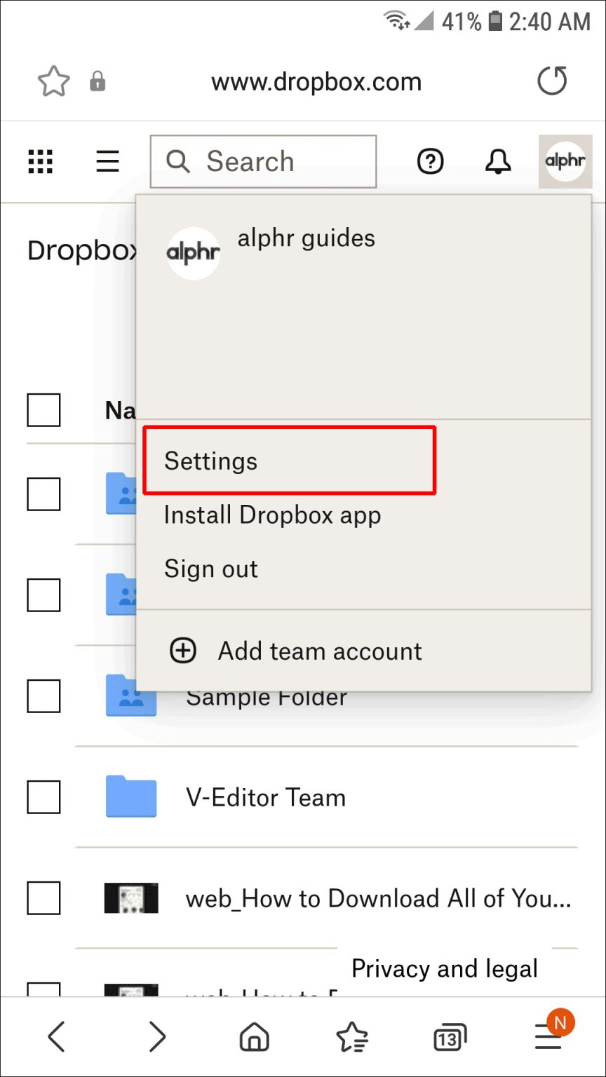 How to Delete a Dropbox Account