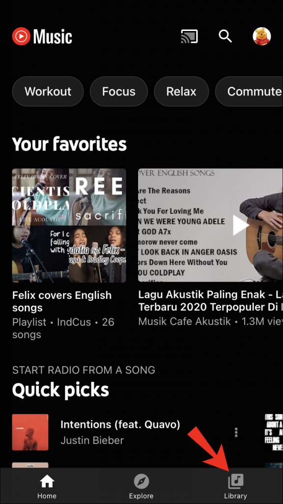 How to Add or Remove Songs from the Library in YouTube Music