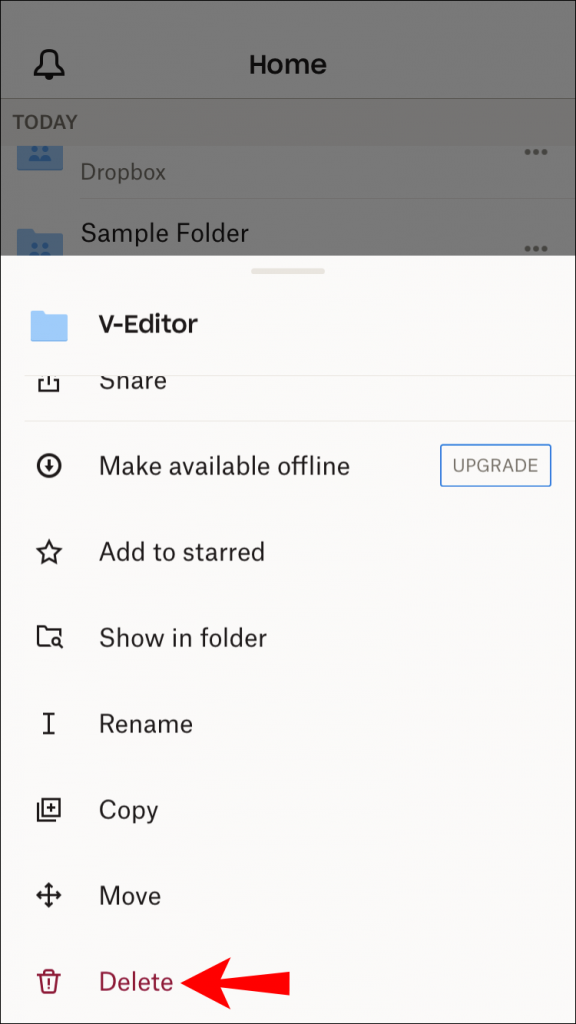 How to Delete a Folder in Dropbox