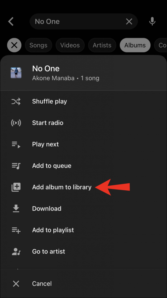 How to Add or Remove Songs from the Library in YouTube Music