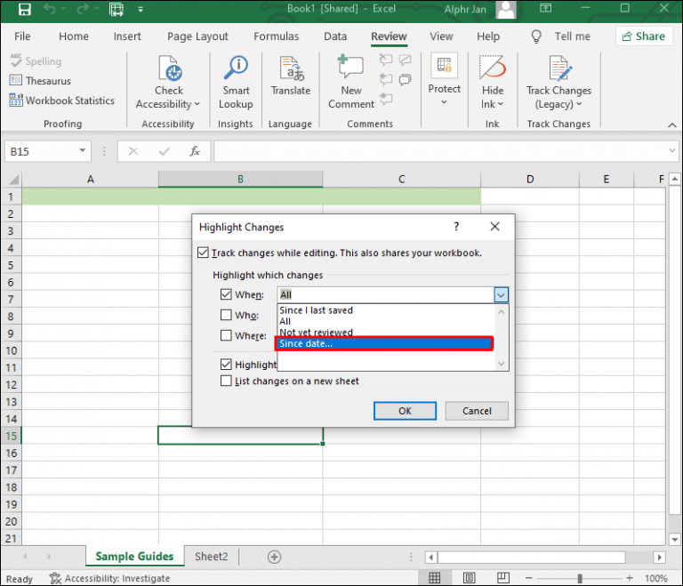 How to Check Who Edited an Excel Spreadsheet