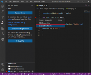How to Use Breakpoints in VS Code