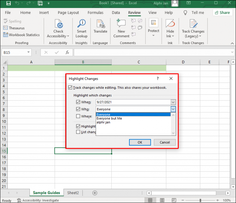 How to Check Who Edited an Excel Spreadsheet