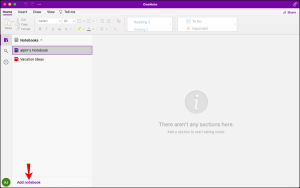 How to Add a New Notebook in OneNote