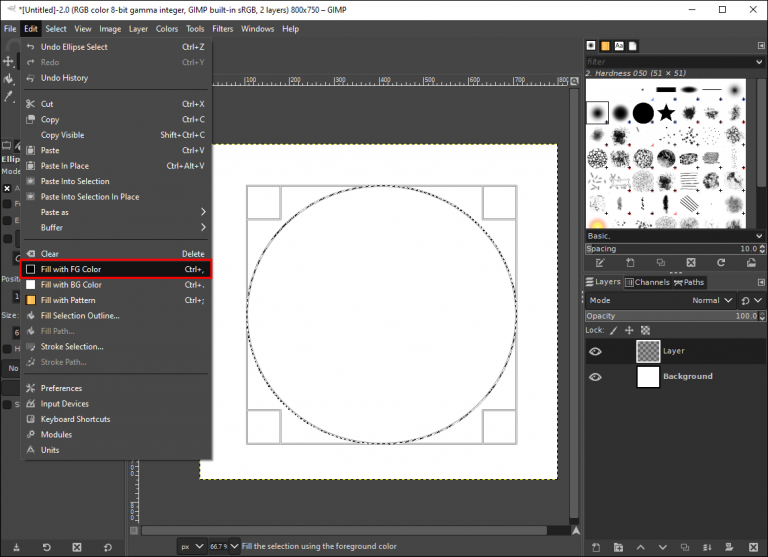 How to Make Shapes in Gimp