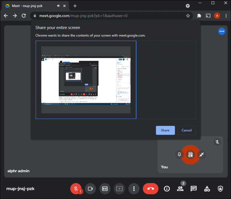 How to View Participants While Presenting in Google Meet