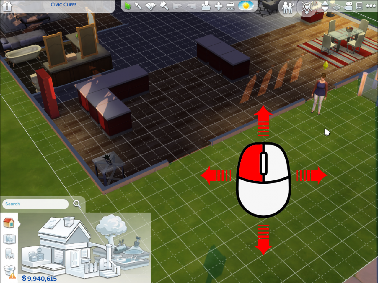 How to Rotate the Camera Angle in The Sims 4