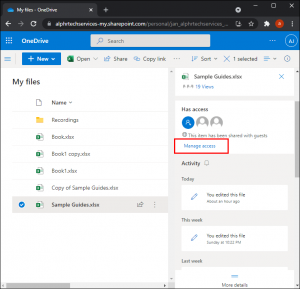 How To Remove Shared Access Permissions for Someone in an Excel File