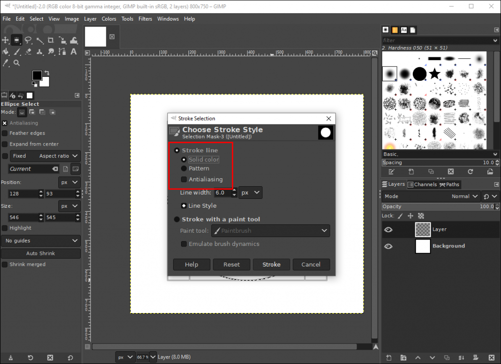 How to Make Shapes in Gimp