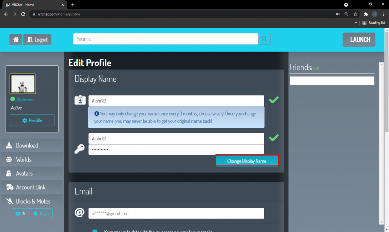 How to Change your Name in VRChat