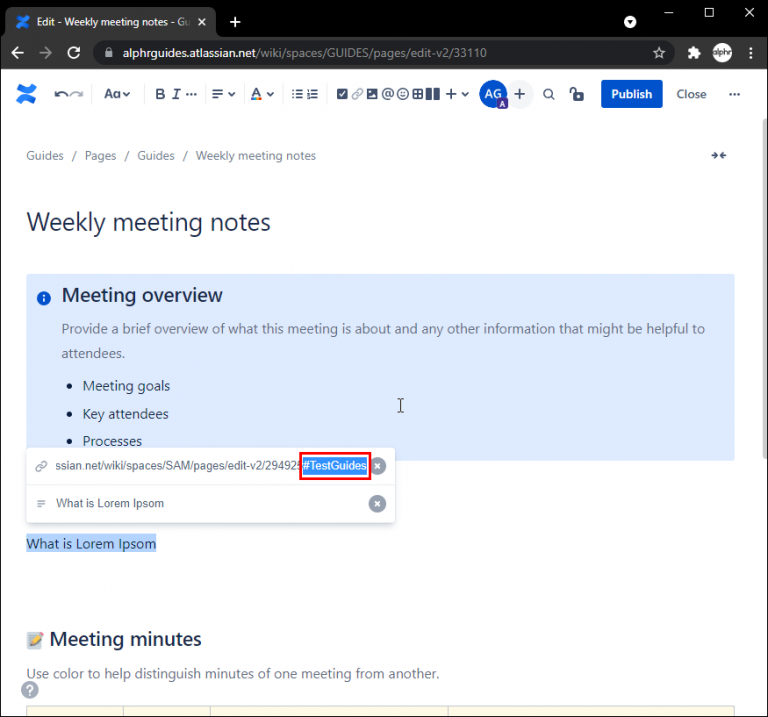 How to Link to Another Page in Confluence