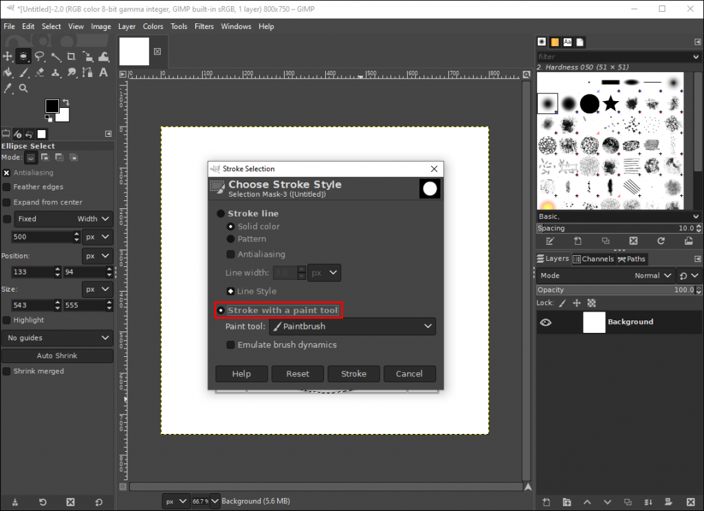 How to Make Shapes in Gimp