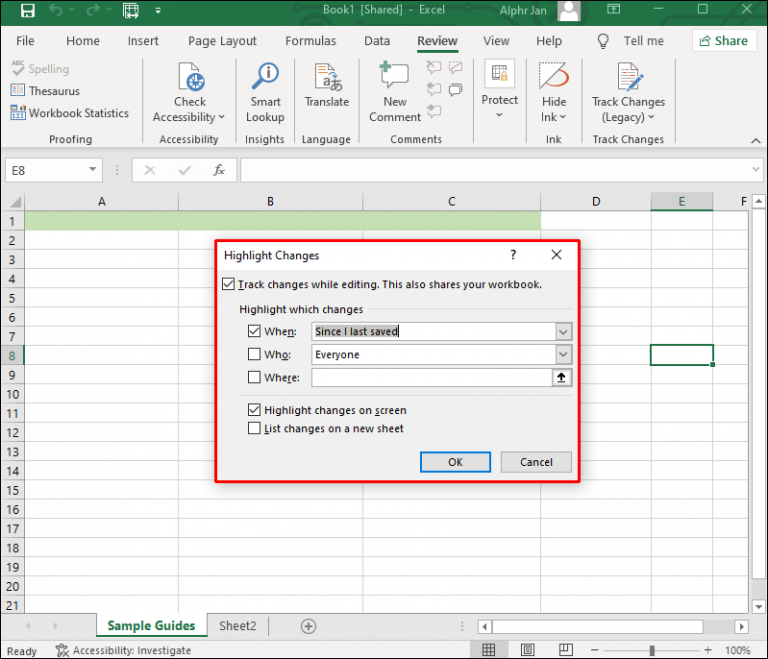 How to Check Who Edited an Excel Spreadsheet