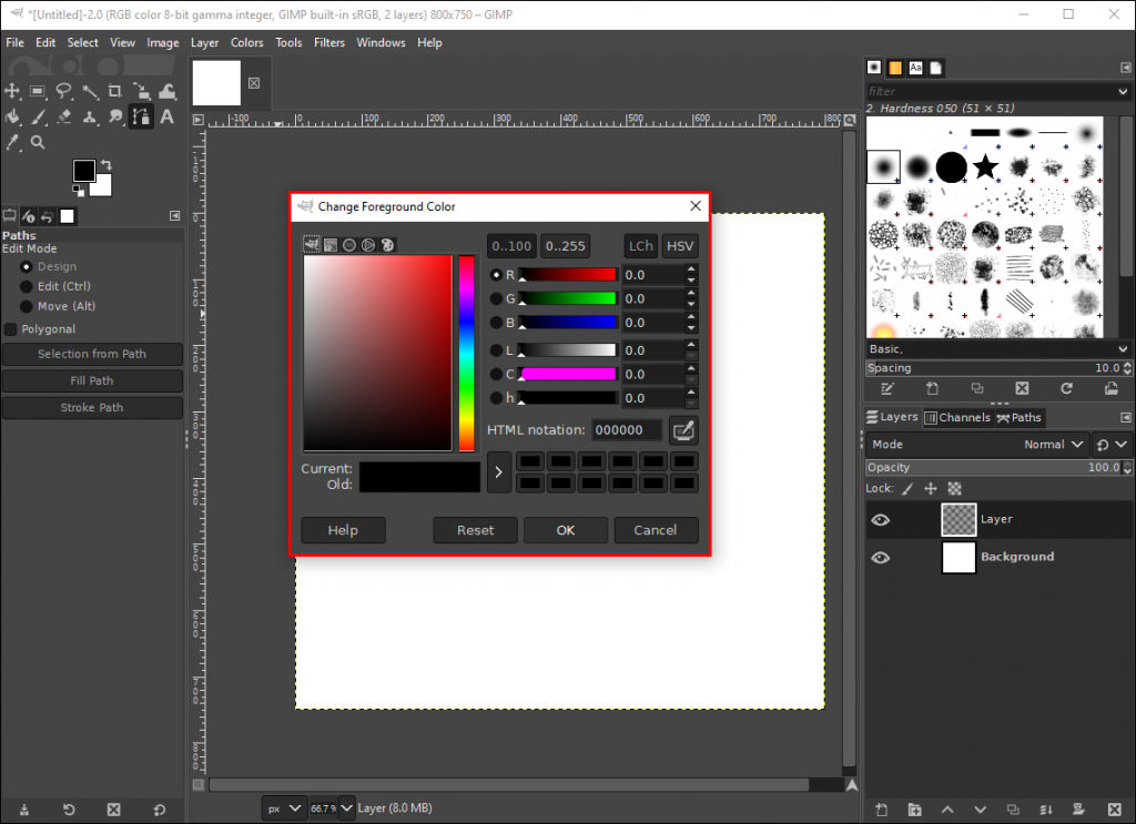 How to Make Shapes in Gimp