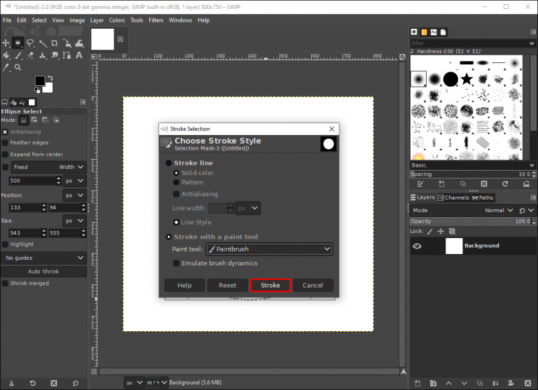 How to Make Shapes in Gimp