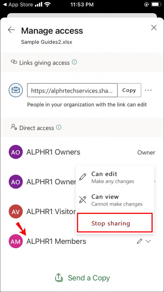 How To Remove Shared Access Permissions for Someone in an Excel File