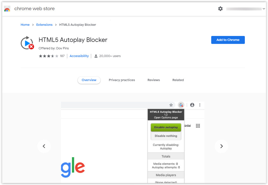 How to Stop Autoplay Videos in Chrome