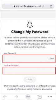How to Change your Password in Snapchat