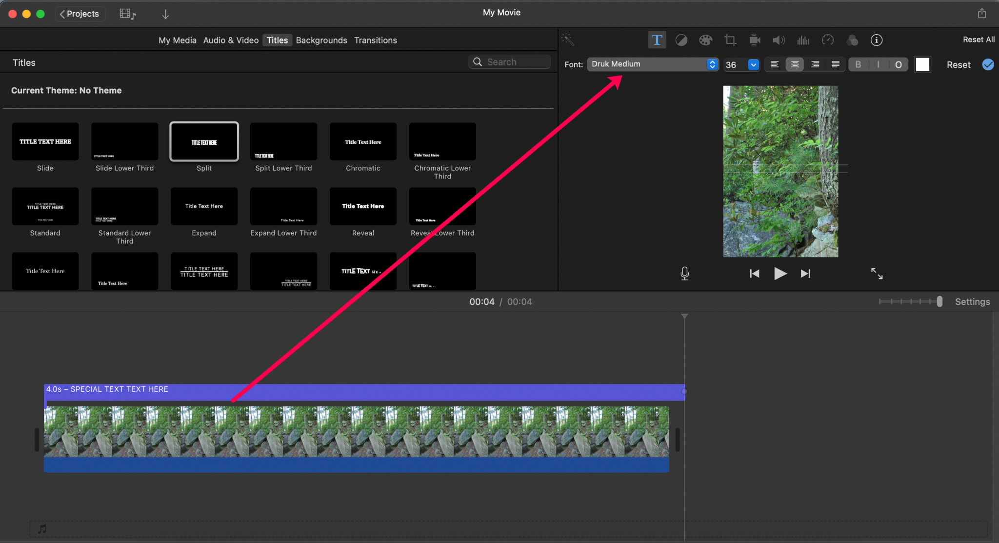 How to Add Text to a Video in iMovie