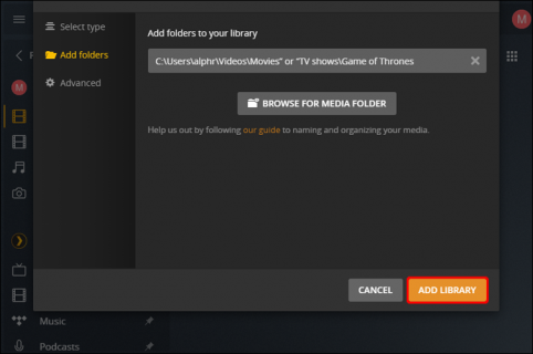 How to Add Movies in Plex