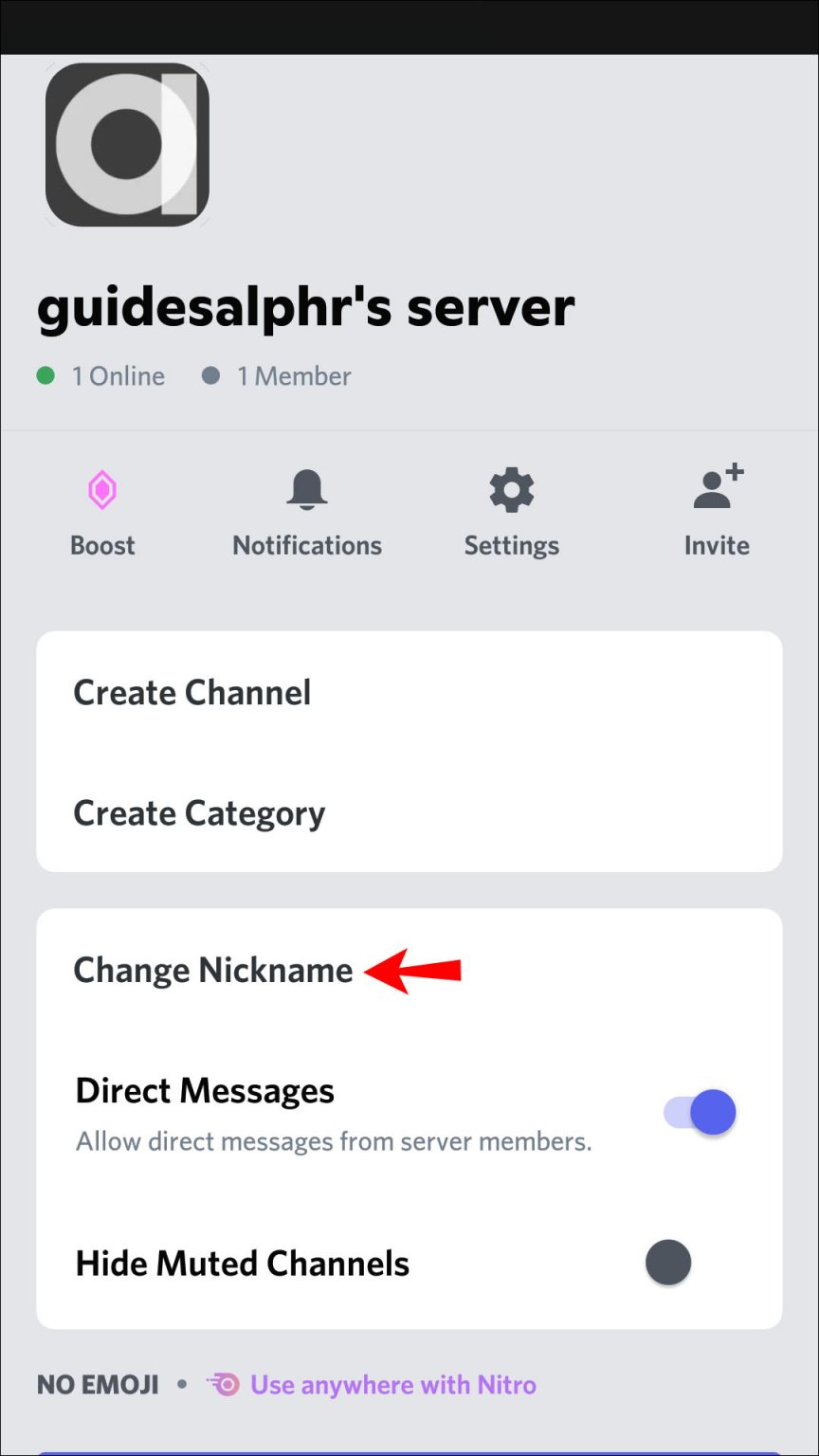 How to Make an Invisible Discord Name